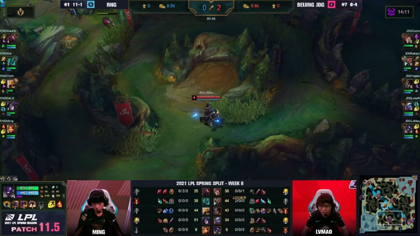 LPL: JDG đánh bại RNG với khả năng tận dụng Mắt Kiểm Soát 200 IQ | ONE Esports Vietnam