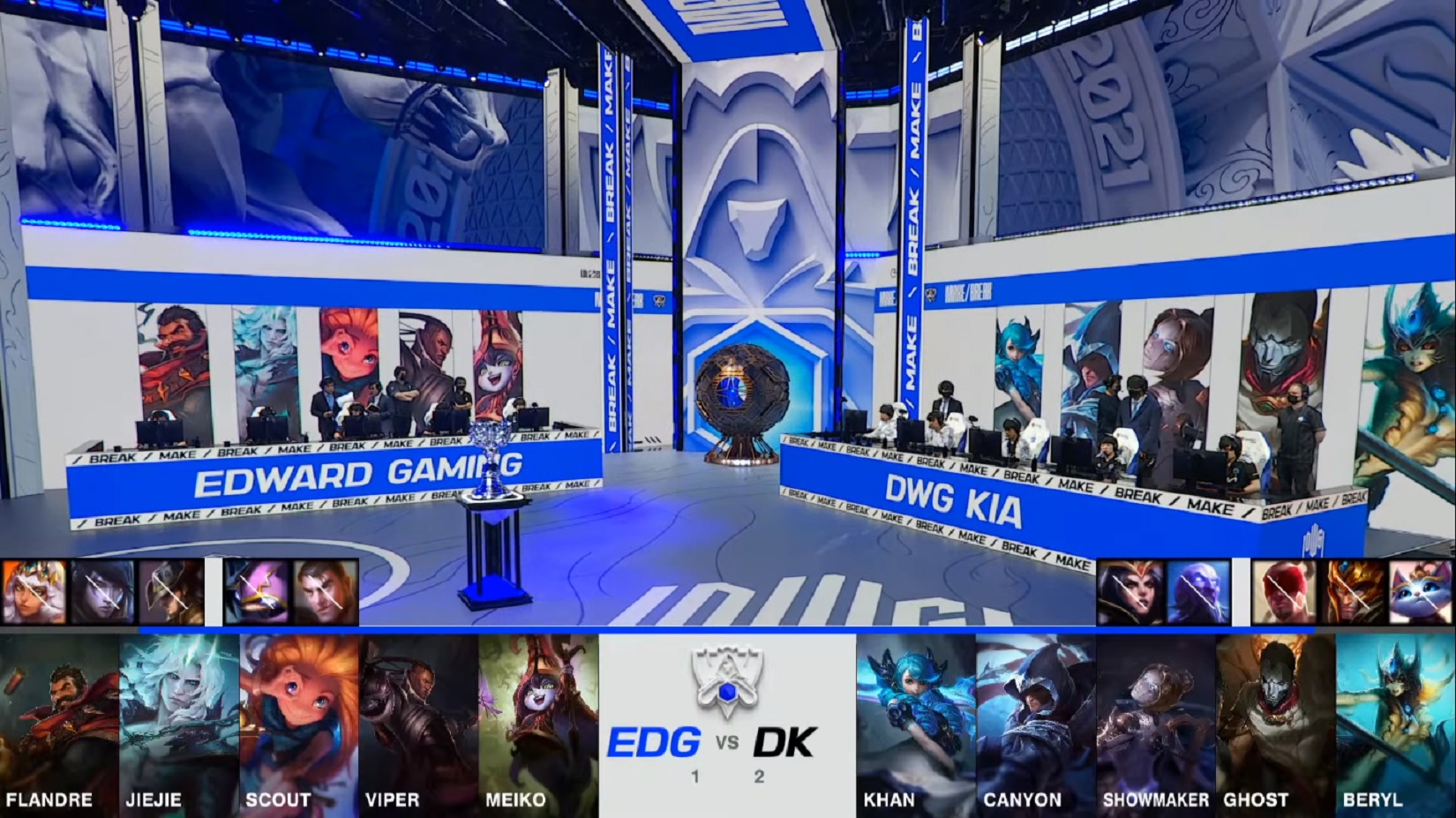 Chung kết CKTG 2021 - DK vs. EDG: Soán ngôi nhà ĐKVĐ, EDward Gaming chính thức trở thành tân ...