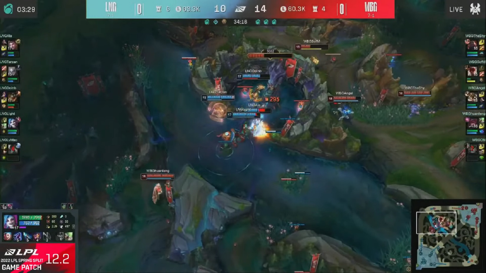 LPL 2022: WBG huanfeng tái hiện pha ADC bọc hậu tại CKTG 2020 khiến ...