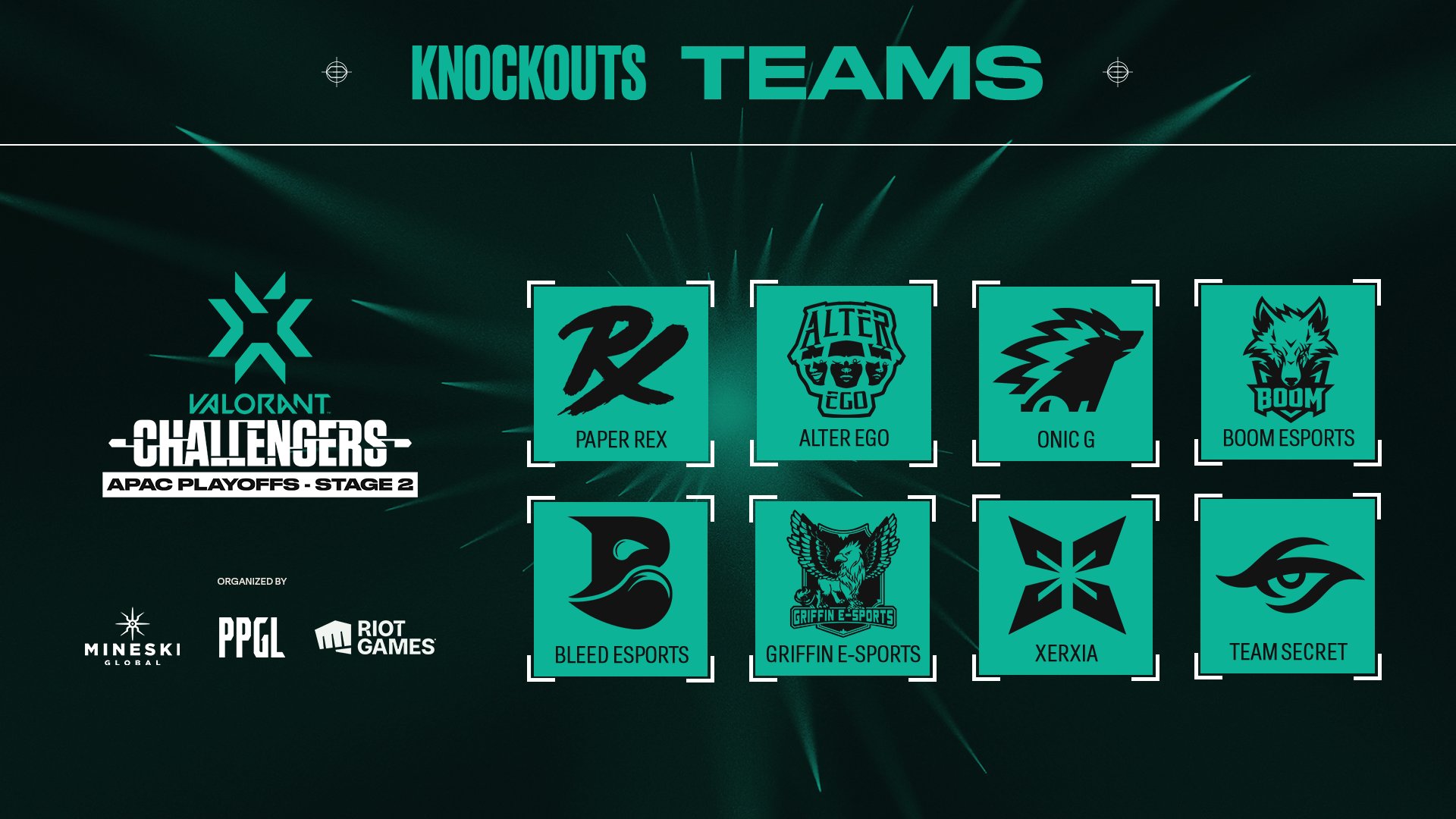 VCT 2022 APAC Stage 2 Challengers: Danh sách đội tuyển góp mặt tại vòng Loại trực tiếp | ONE ...