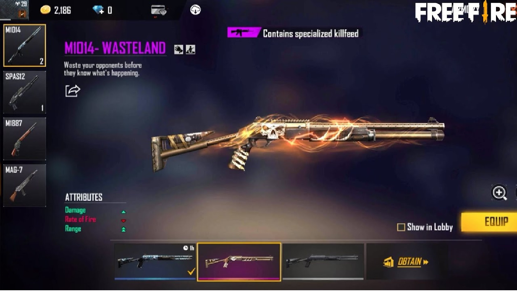 Free Fire: Top 5 skin súng đẹp nhất mà game thủ nên sử dụng | ONE ...