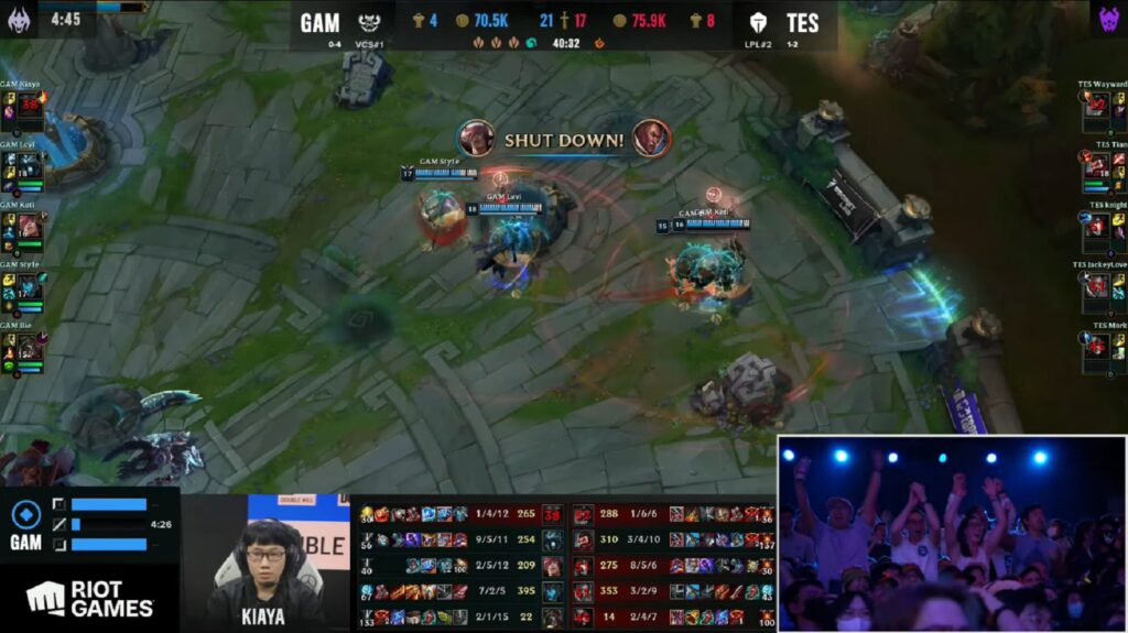 CKTG 2022: Khán giả Bắc Mỹ 'bùng nổ' hô vang tên GAM sau trận, cộng ...