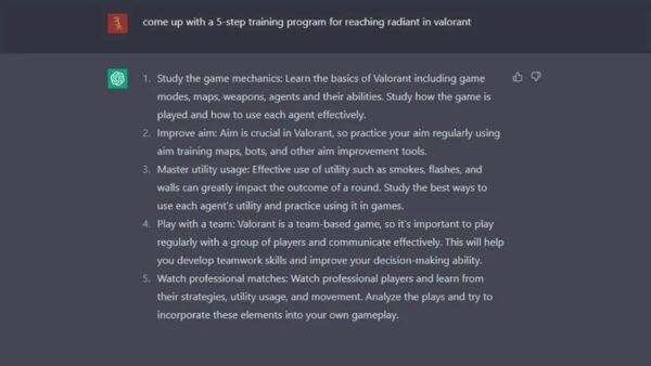 Valorant: AI ChatGPT hướng dẫn chi tiết cách để leo rank Radiant 'dễ như ăn kẹo' | ONE Esports ...