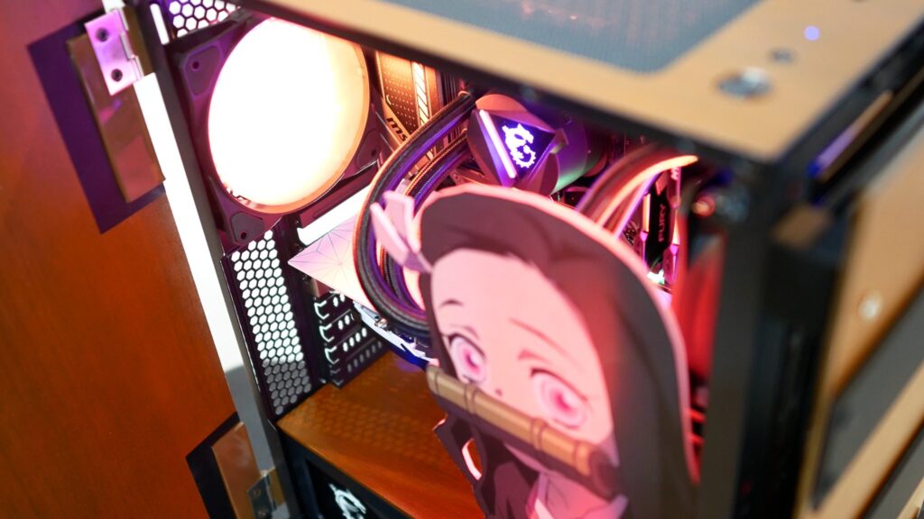 Đây là ý tưởng set-up PC dành riêng cho fan Nezuko và Demon Slayer ...