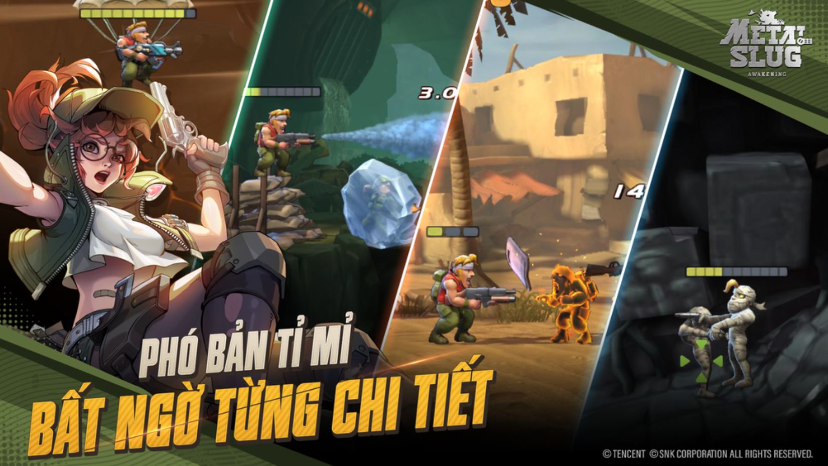 Metal Slug: Awakening – Tựa game thùng 'Rambo Lùn' kinh điển sắp quay ...