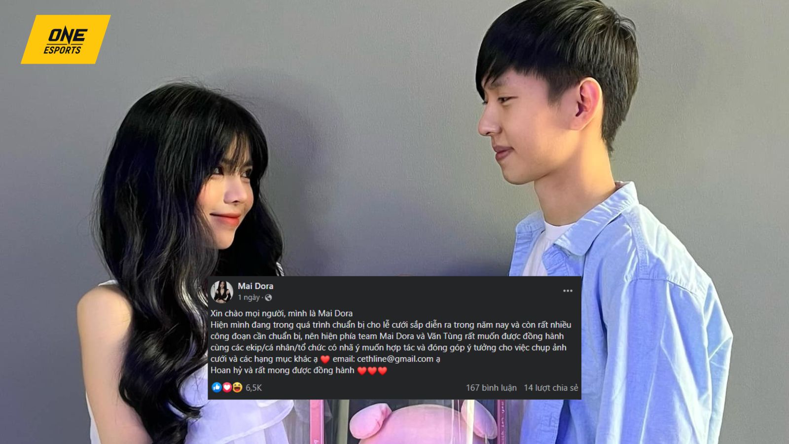 Mai Dora nhờ cộng đồng mạng nghĩ idea cho lễ cưới với BLV Văn Tùng và ...