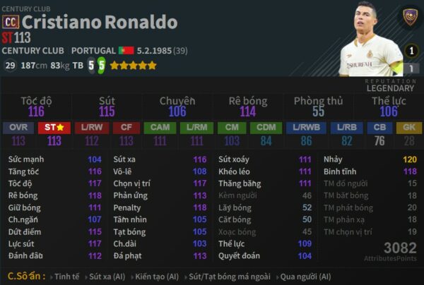 FC Online: Review Cristiano Ronaldo CC - 'Prime Ronaldo' chính thức trở ...