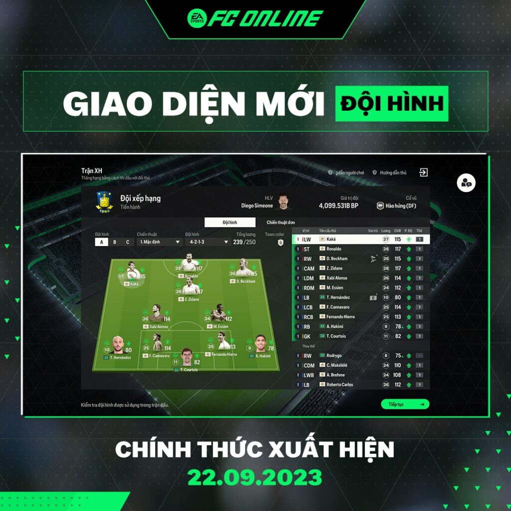 FC Online: Soi giao diện mới sau Big Update, người hâm mộ 'bồi hồi' nhớ ...