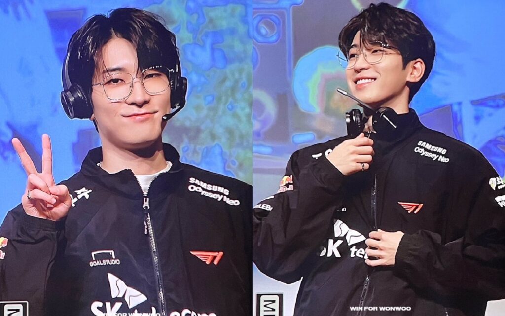 LMHT: Nam idol leo hot topic khi mặc áo đấu T1 tại fan meeting | ONE Esports Vietnam