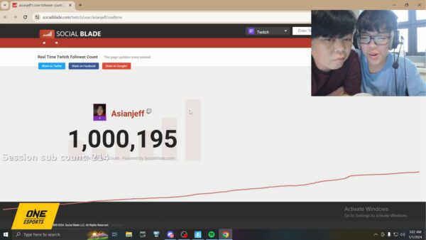 Nam streamer AsianJeff khoe với mẹ về thành tích đạt 1 triệu follower ...