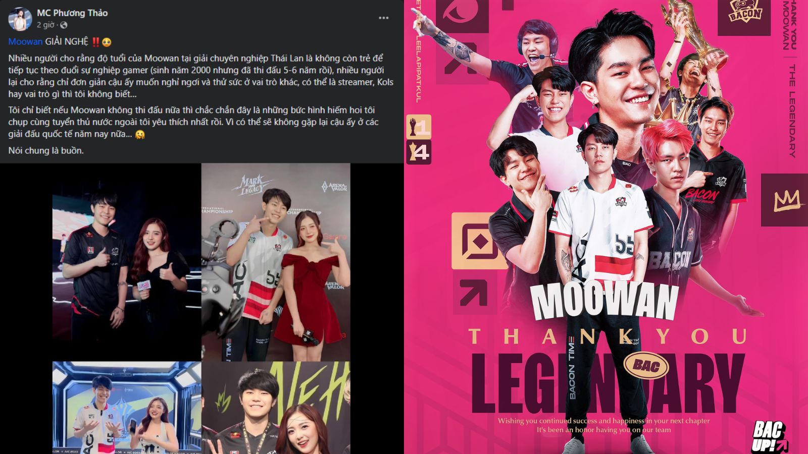 Liên Quân: BAC Moowan chính thức giải nghệ | ONE Esports Vietnam