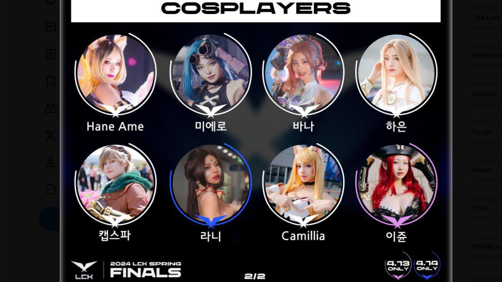 Coser nóng bỏng HaneAme cosplay tướng tủ để cổ vũ cho idol Faker, Quỷ ...