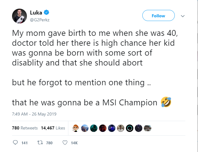 LMHT: Nhà vô địch MSI 2019 - G2 Perkz tiết lộ câu chuyện... suýt không được ra đời | ONE Esports ...