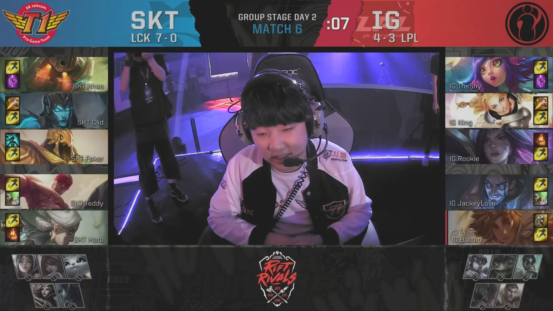 Rift Rivals 2019: SKT thất bại trước IG, LCK nhận trận thua đầu tiên | ONE Esports Vietnam