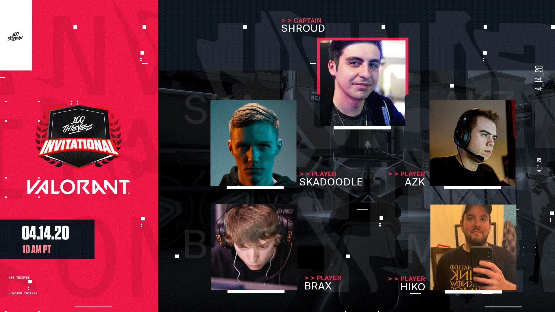 Valorant: Shroud, Brax, Skadoodle, AZK và Hiko là những cái tên đầu ...