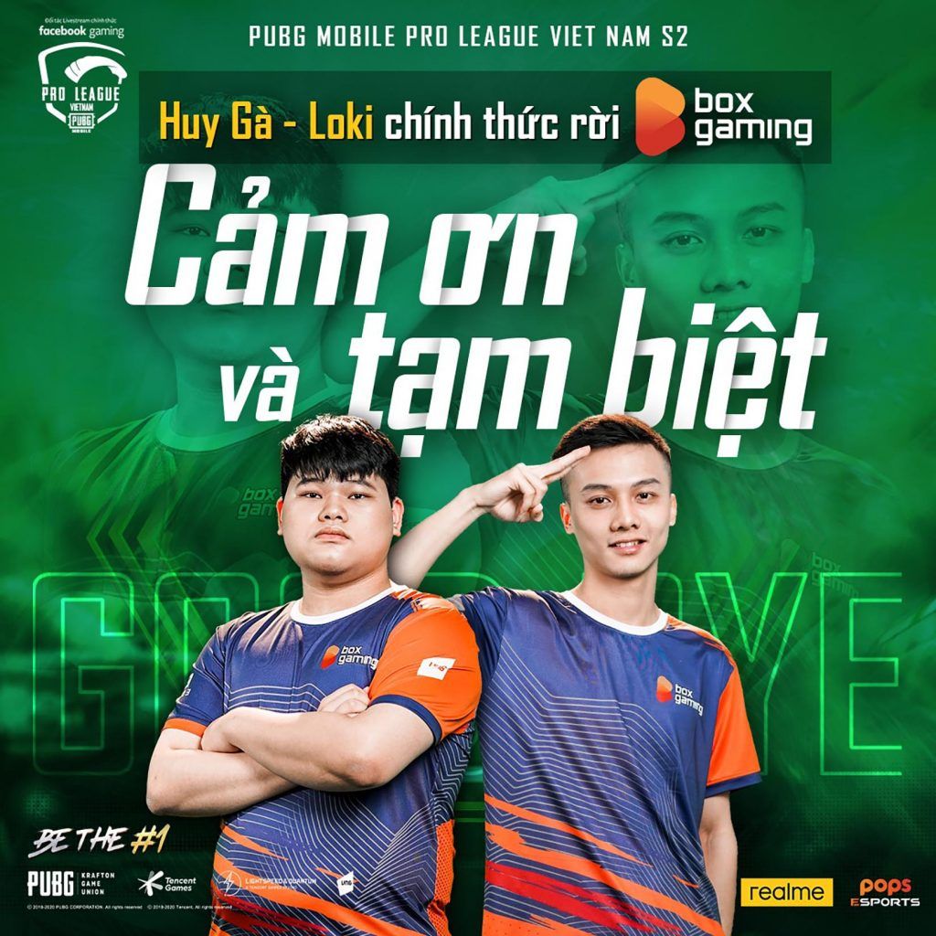 PUBG Mobile: BOX Gaming bất ngờ chia tay Loki và HuyGa | ONE Esports ...