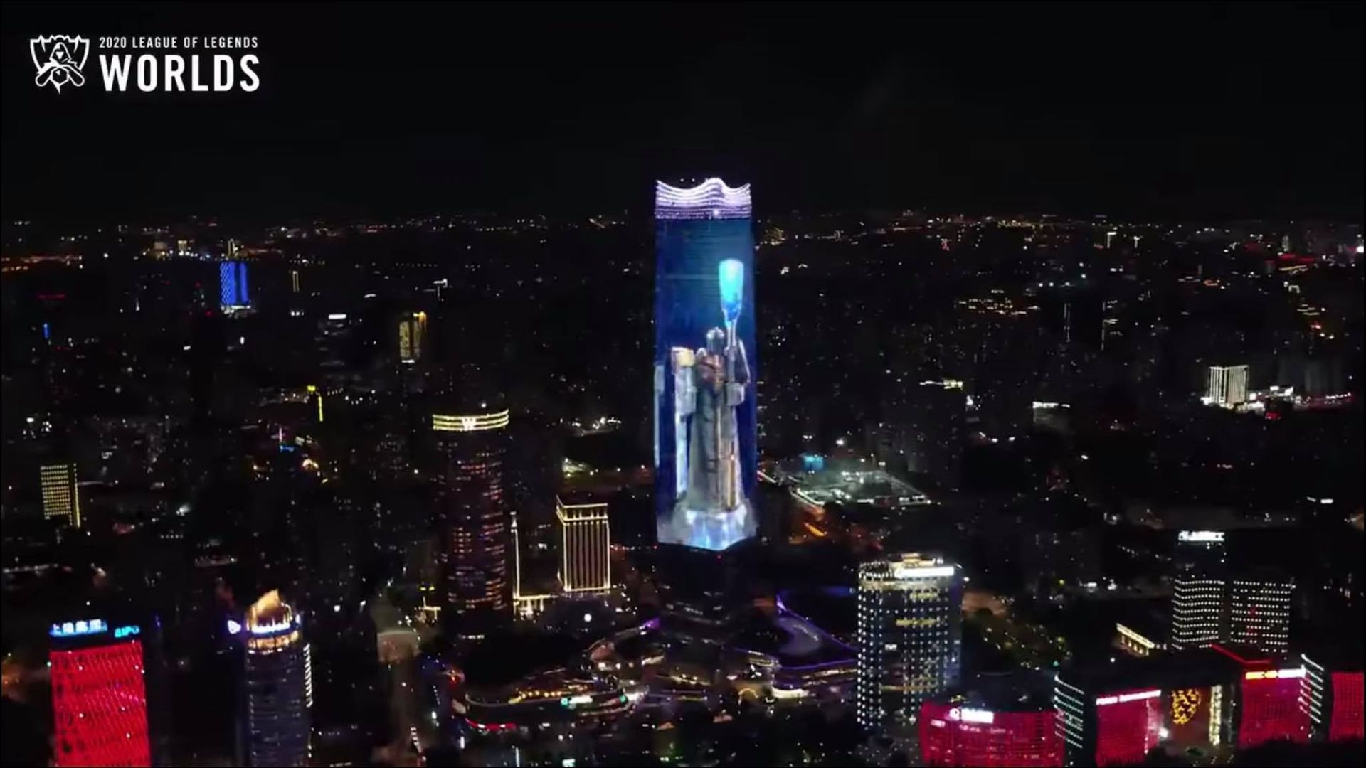 Logo các đội tuyển tham gia CKTG 2020 nằm hiên ngang trên 'Trung Hoa đệ ...