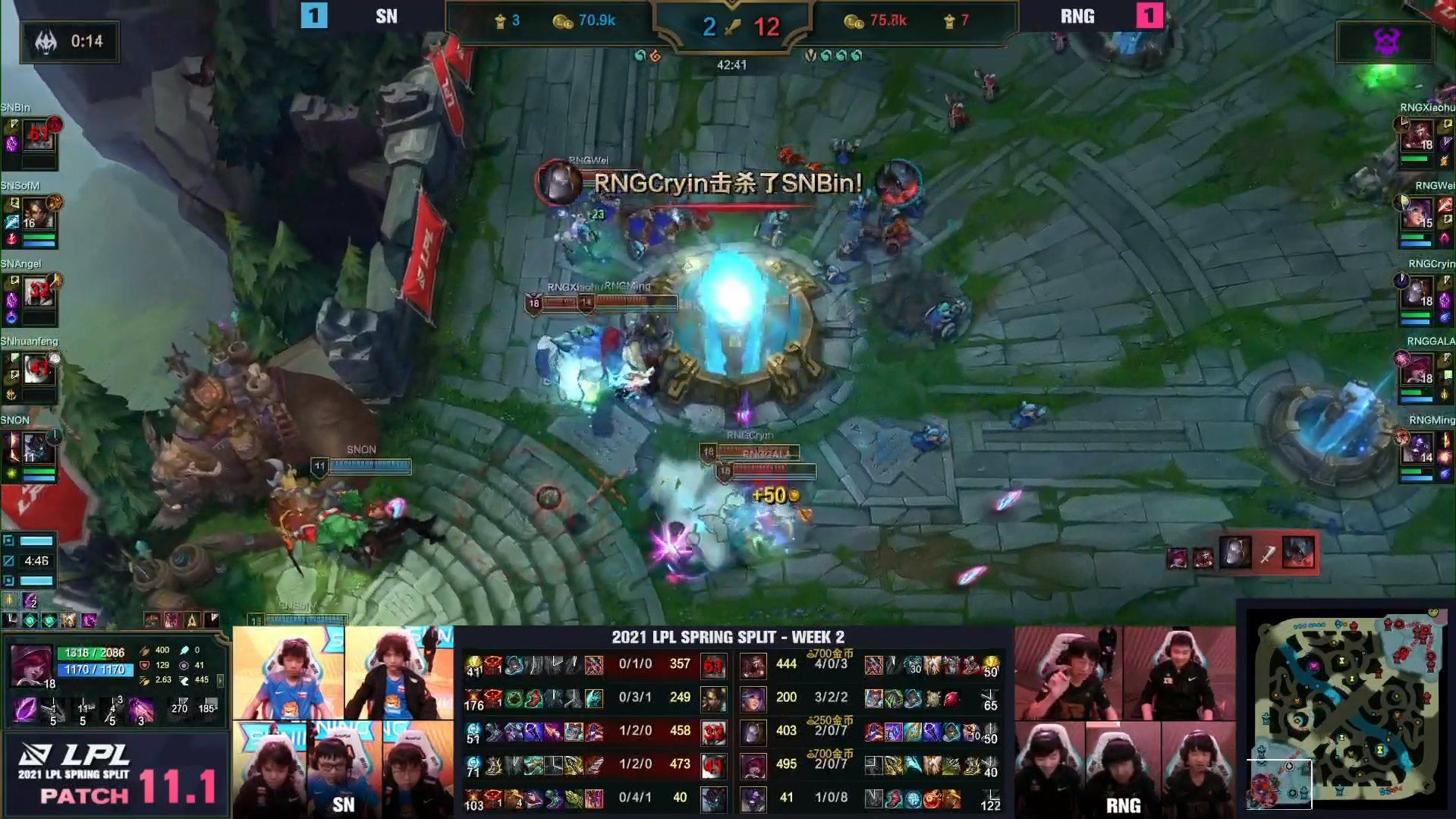 LPL Mùa Xuân 2021 - Tuần 2: RNG giành chiến thắng nghẹt thở sau 3 ván đấu trước SN | ONE Esports ...